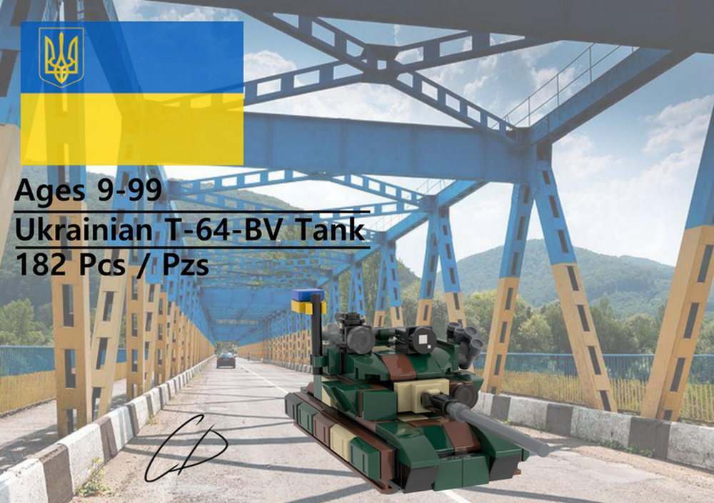 LEGO MOC Ukrainian T-64-BV by Mexximus | Rebrickable - Build with LEGO