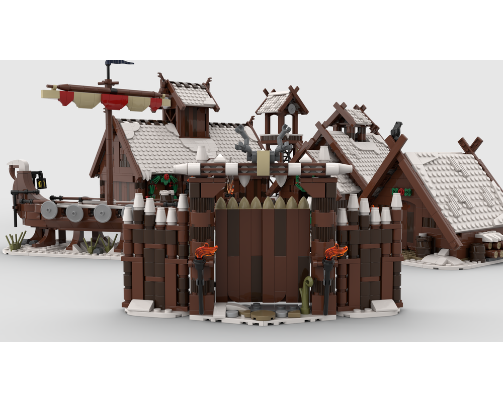 LEGO MOC Winter Viking Village by bricks_fan_uy | Rebrickable - Build ...