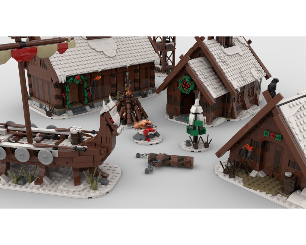 LEGO MOC Winter Viking Village by bricks_fan_uy | Rebrickable - Build ...