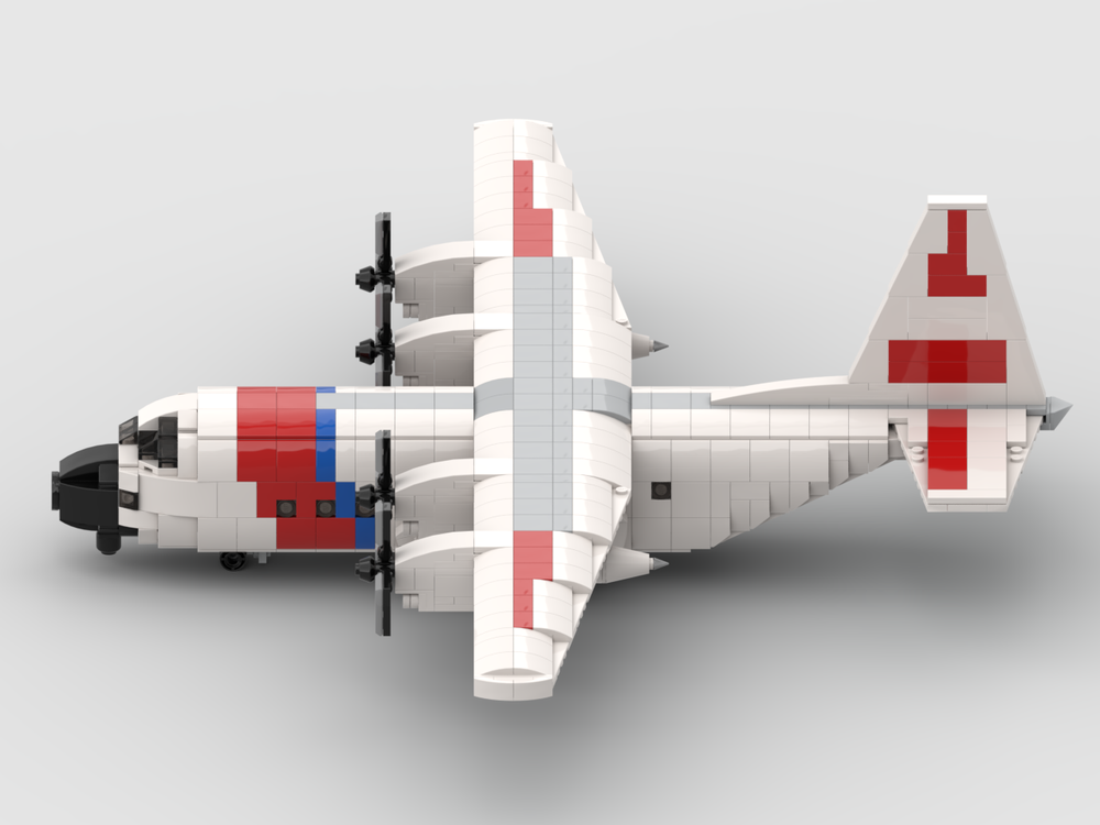 LEGO MOC HC-130 Hercules USCG Mini-Scale by Brickosaurus | Rebrickable ...