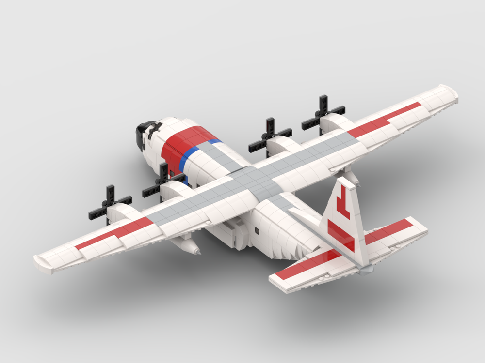 Lego Moc Hc 130 Hercules Uscg Mini Scale By Brickosaurus Rebrickable