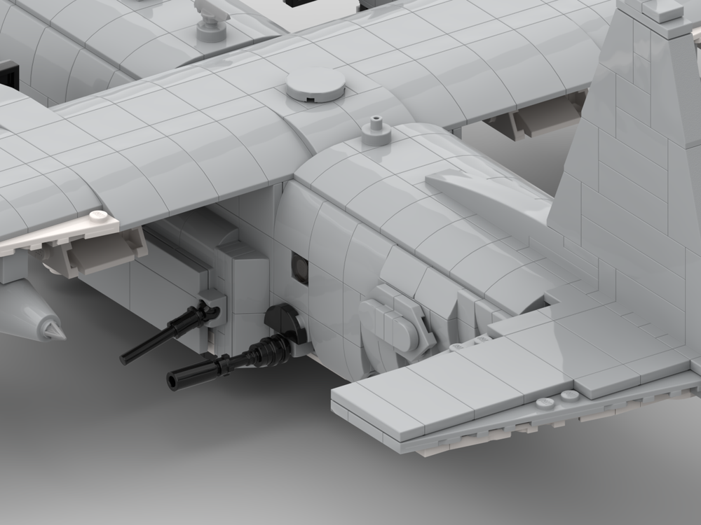 Lego Moc Ac 130 U Spooky Mini Scale By Brickosaurus Rebrickable