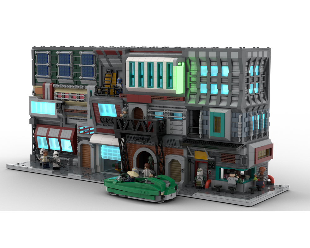 Lego Moc Sw Coruscant Underworld Modular Street Bundle By Legatof