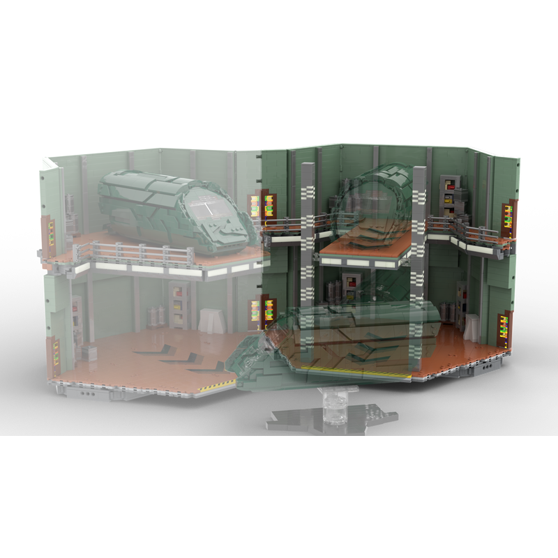 LEGO MOC Stargate Atlantis Puddle Jumper Bay (type B) by axsbricks ...