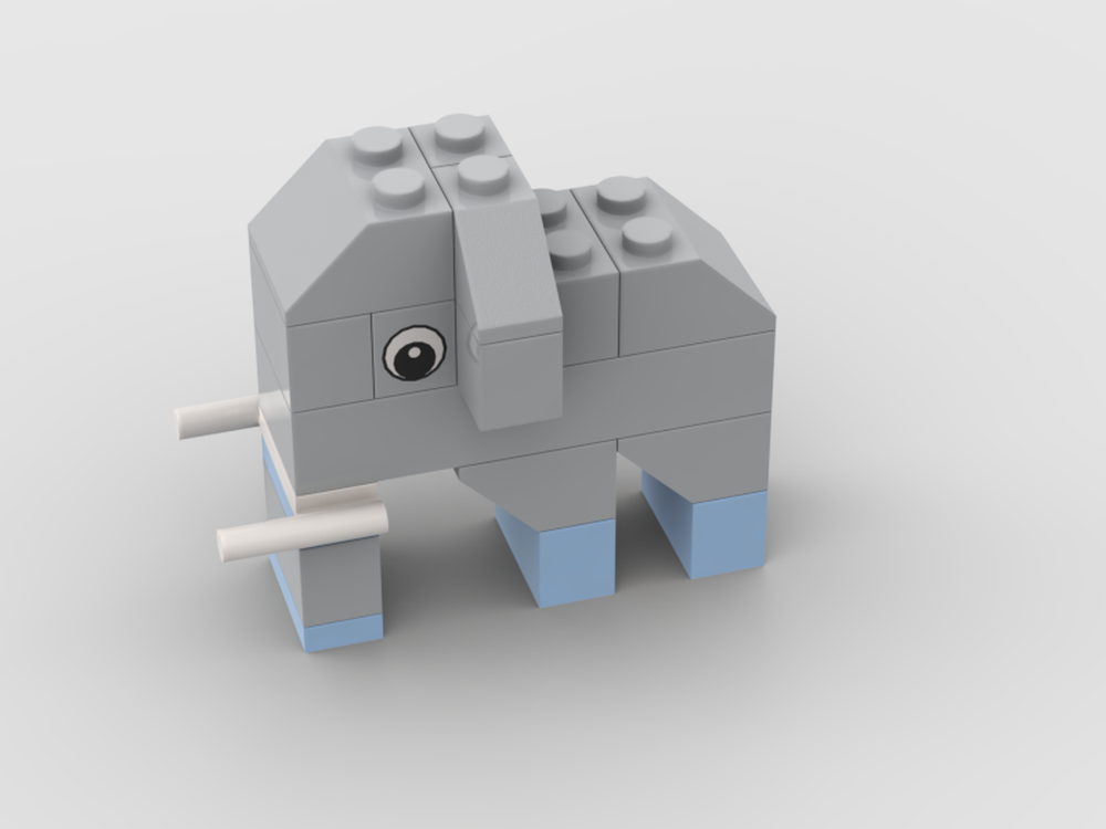 LEGO MOC elephant by Roverops121 | Rebrickable - Build with LEGO