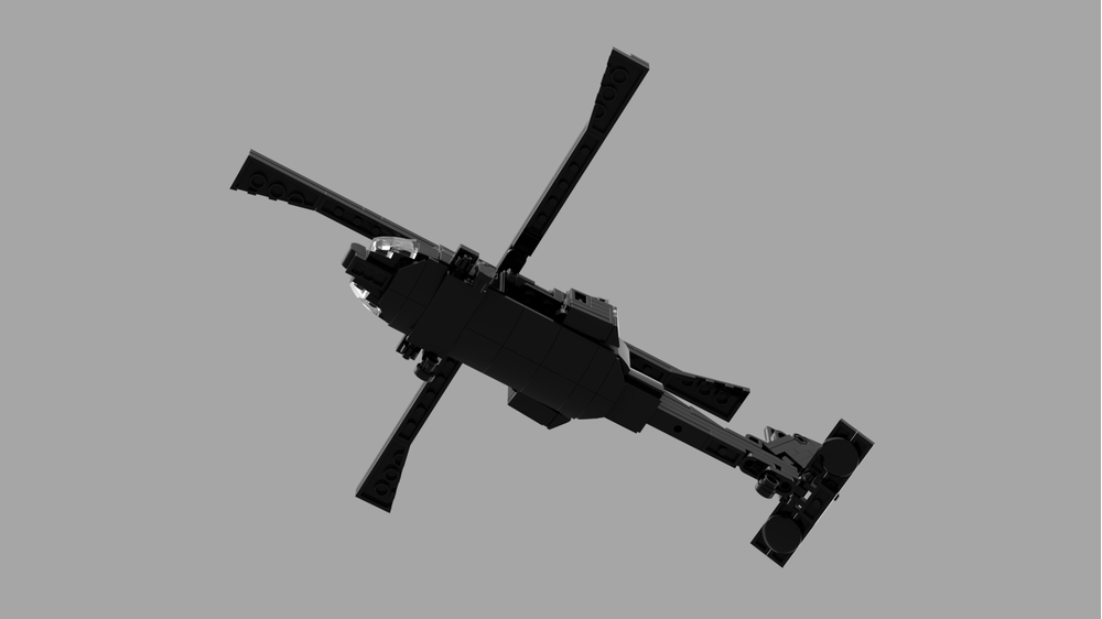 LEGO MOC-122482 UH-60 Utility Helicopter Black Hawk 1/72 (Black) by ...