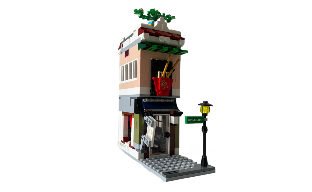 Lego Moc Noodle Shop 31131 Modular Alternate Build By Re Bricked