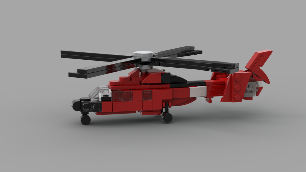 LEGO MOC USCG HH-65A 1/72 by FlowerHUA | Rebrickable - Build with LEGO