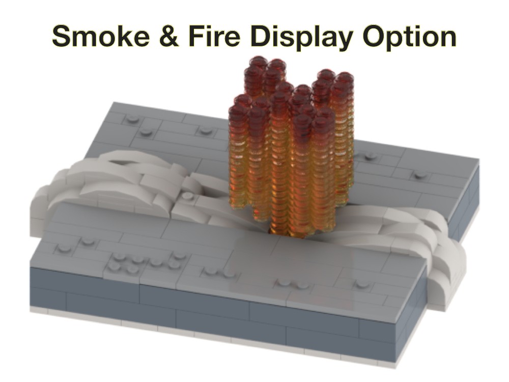 LEGO MOC Saturn-V Smoke & Fire Display by sabi_wabi | Rebrickable ...