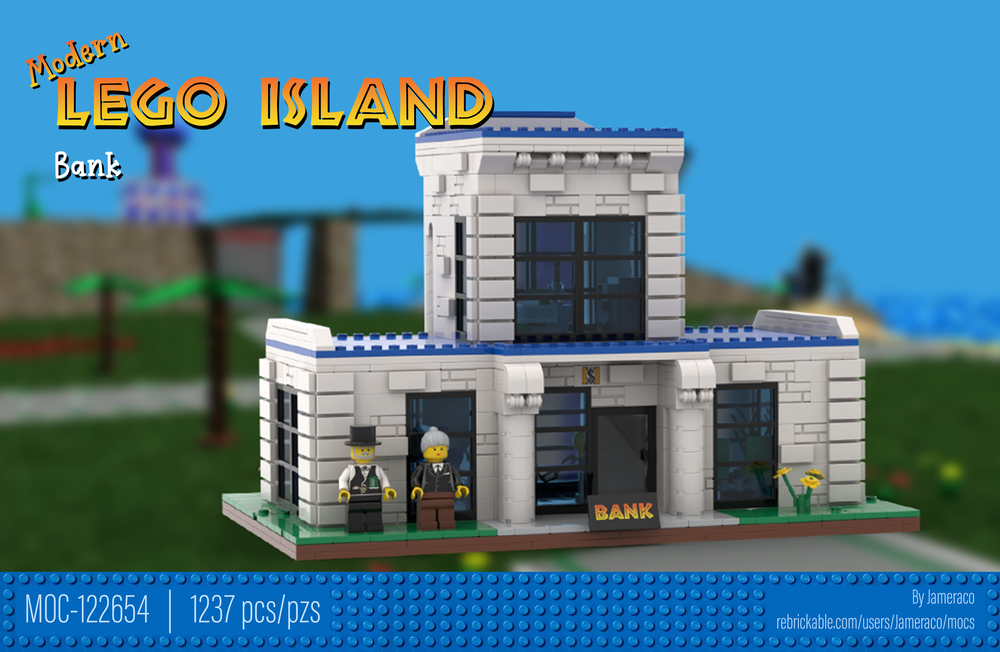 LEGO MOC Modern Lego Island - Bank by Jameraco | Rebrickable - Build ...