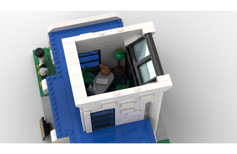 Lego Moc Modern Lego Island Bank By Jameraco Rebrickable Build