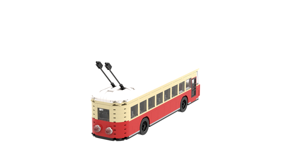 LEGO MOC Retro Trolleybus by JA1881 | Rebrickable - Build with LEGO