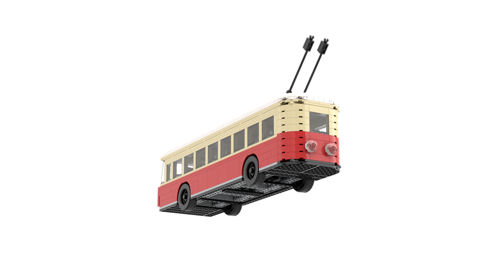 LEGO MOC Retro Trolleybus by JA1881 | Rebrickable - Build with LEGO
