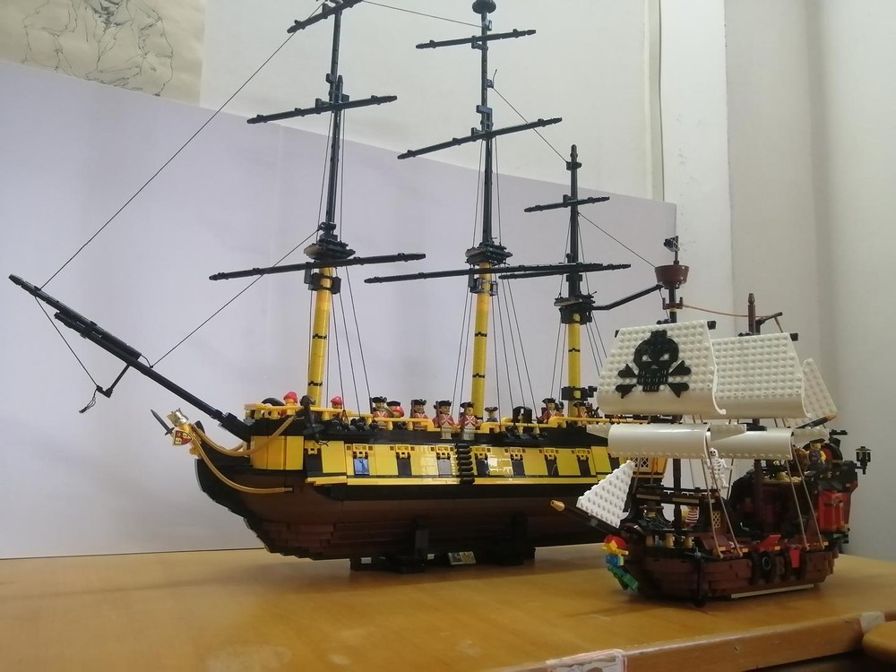 Lego Moc Hms Earl Gruenward Plus Version By Lailao Rebrickable