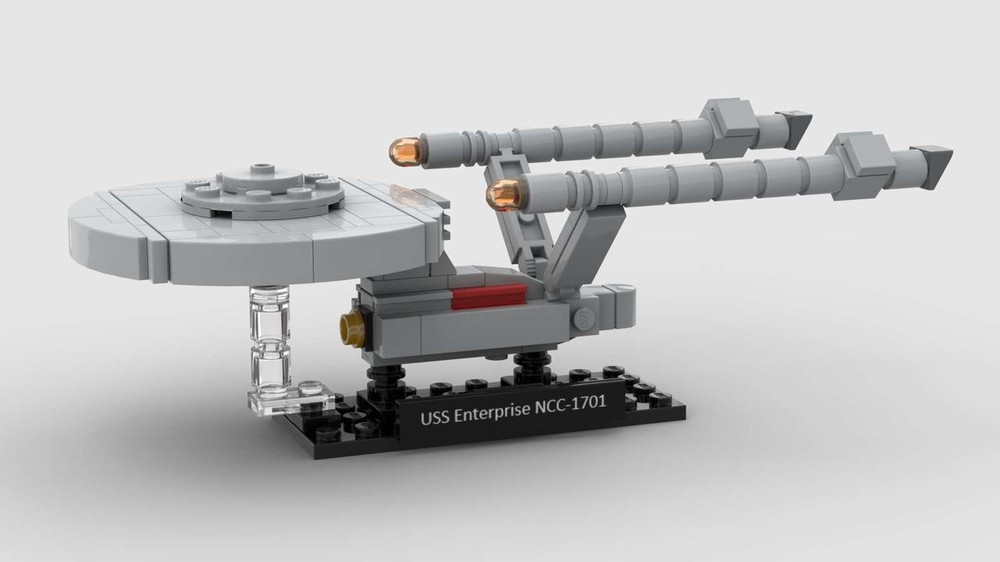 LEGO MOC Micro scale USS Enterprise NCC-1701 by mattster331 ...