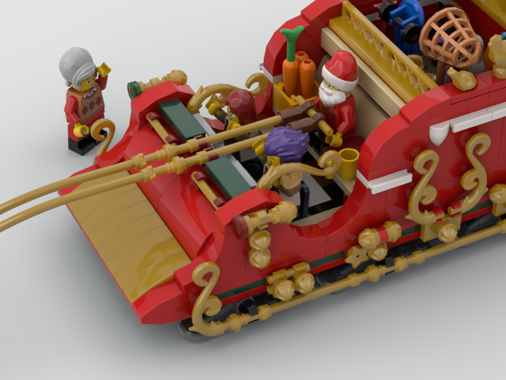Lego Moc Santas Sleigh By Wilkio48 Rebrickable Build With Lego