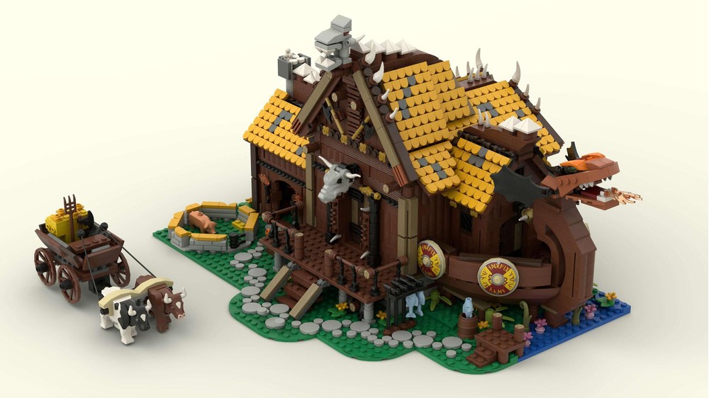 Lego Moc The Viking House By Legobricking Rebrickable Build With Lego
