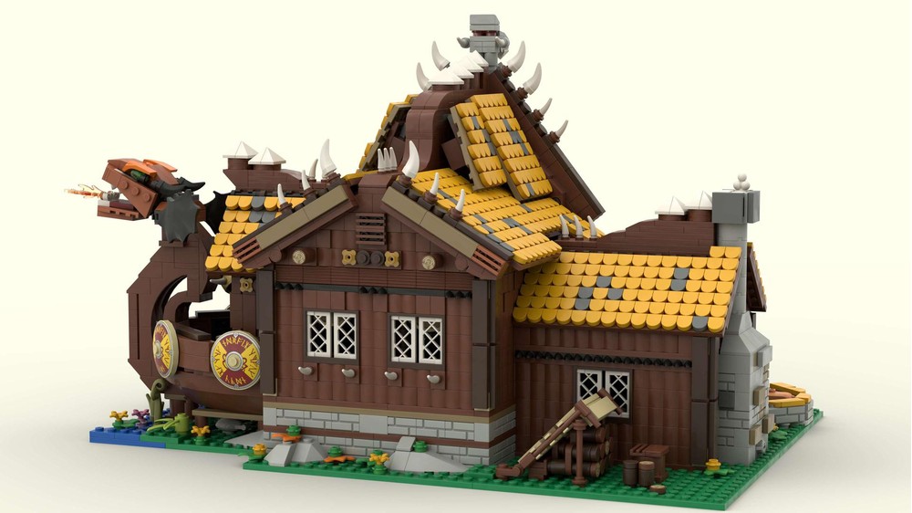 Lego Moc The Viking House By Legobricking Rebrickable Build With Lego