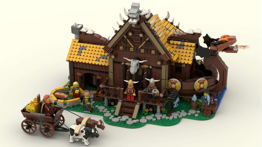 Lego Moc The Viking House By Legobricking Rebrickable Build With Lego