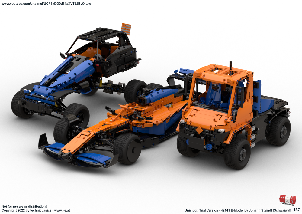 LEGO MOC Trial Unimog - 42141 B-Model by technicbasics | Rebrickable ...