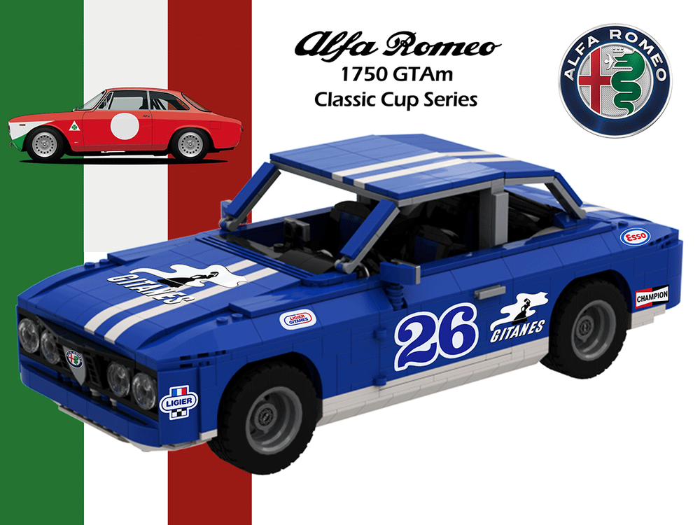 LEGO MOC Alfa 1750 GTAm - Gitanes Racing - Alfa Revival Series by Ftek ...