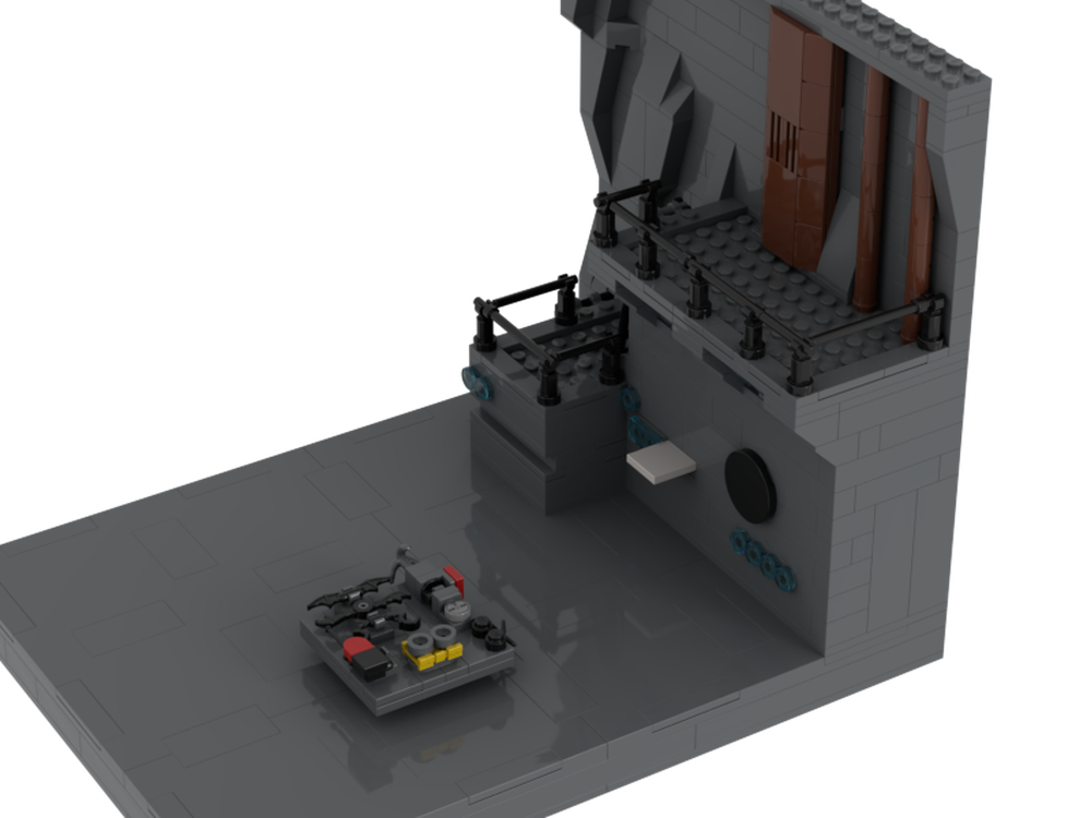 Lego Moc Batcave Side Area And Gadgets Btas The Animated Series By