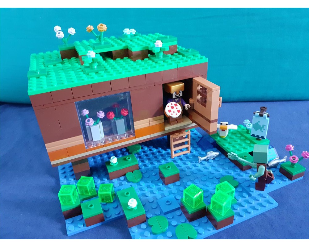 Lego Moc Swamp House By Blackbirdb51 Rebrickable Build With Lego
