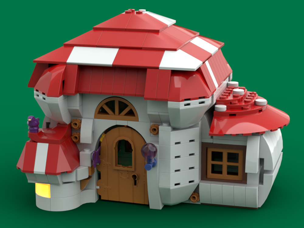 LEGO MOC Gnome Mushroom house by Lego Missy | Rebrickable - Build with LEGO