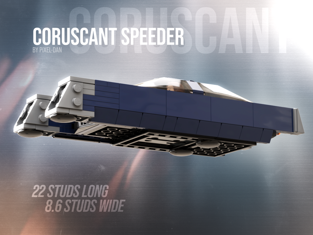 Lego Moc Pixel Dans Coruscant Speeder By Pixel Dan Rebrickable