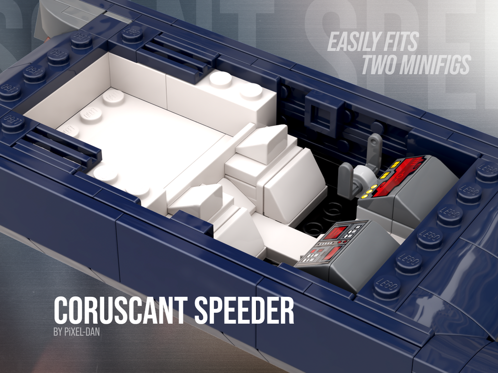 Lego Moc Pixel Dans Coruscant Speeder By Pixel Dan Rebrickable