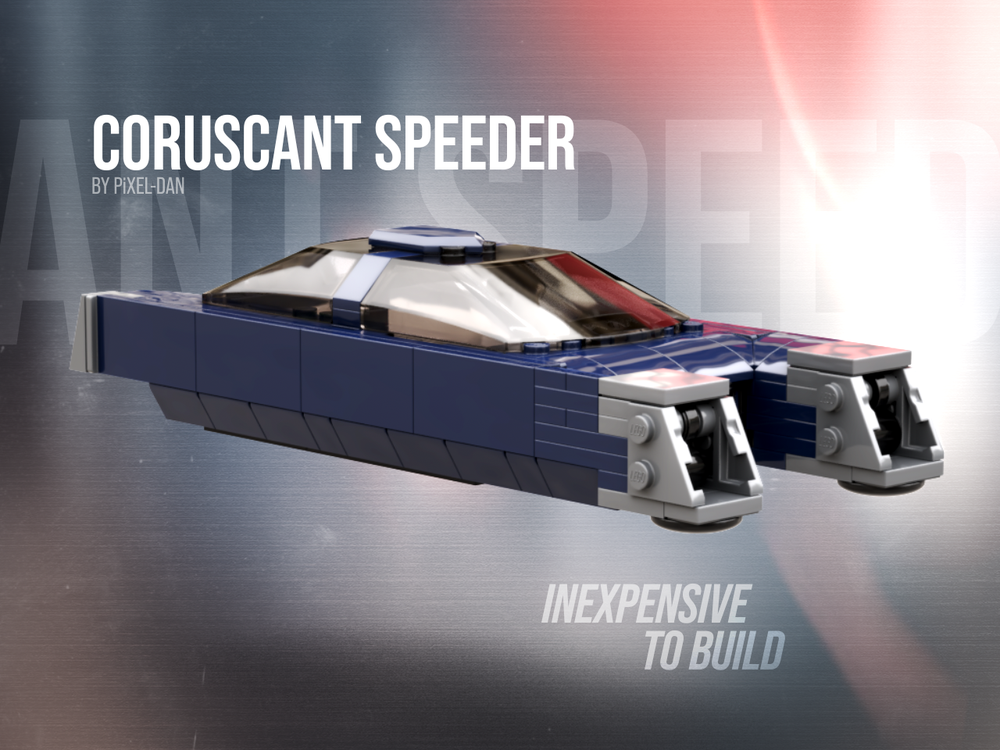 Lego Moc Pixel Dans Coruscant Speeder By Pixel Dan Rebrickable