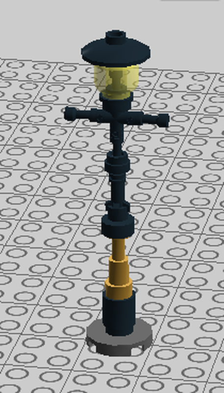 LEGO MOC Old Town Single Lamp by Peppermint_M | Rebrickable - Build ...