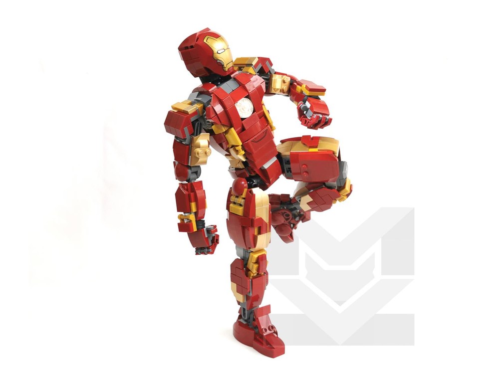 Lego Moc Iron Man Figure Mk 43 Revamp By Kmx Creations Rebrickable
