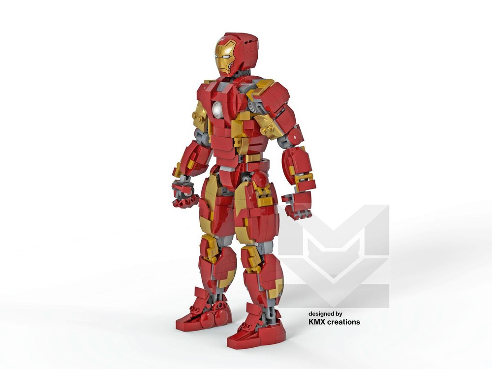 Lego Moc Iron Man Figure Mk 43 Revamp By Kmx Creations Rebrickable