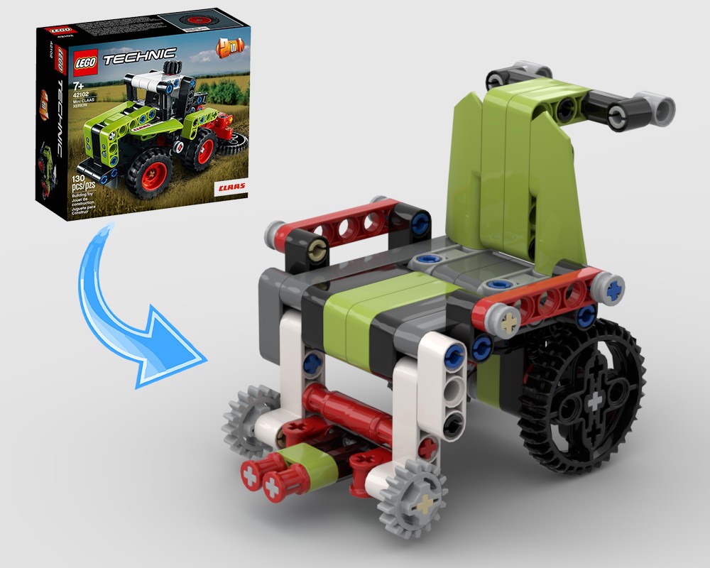 LEGO MOC Wheelchair 42102 Alternative by ErikGS | Rebrickable - Build ...