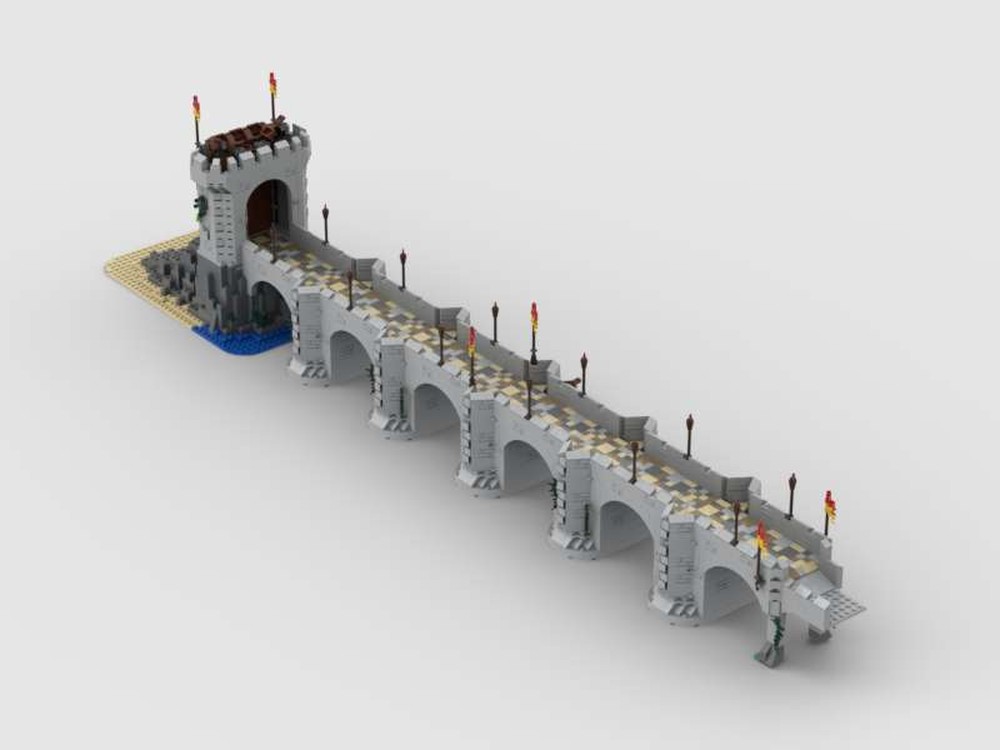 Lego Moc Lion Knights Castle Bridge Fits 10305 By Bricktron9428