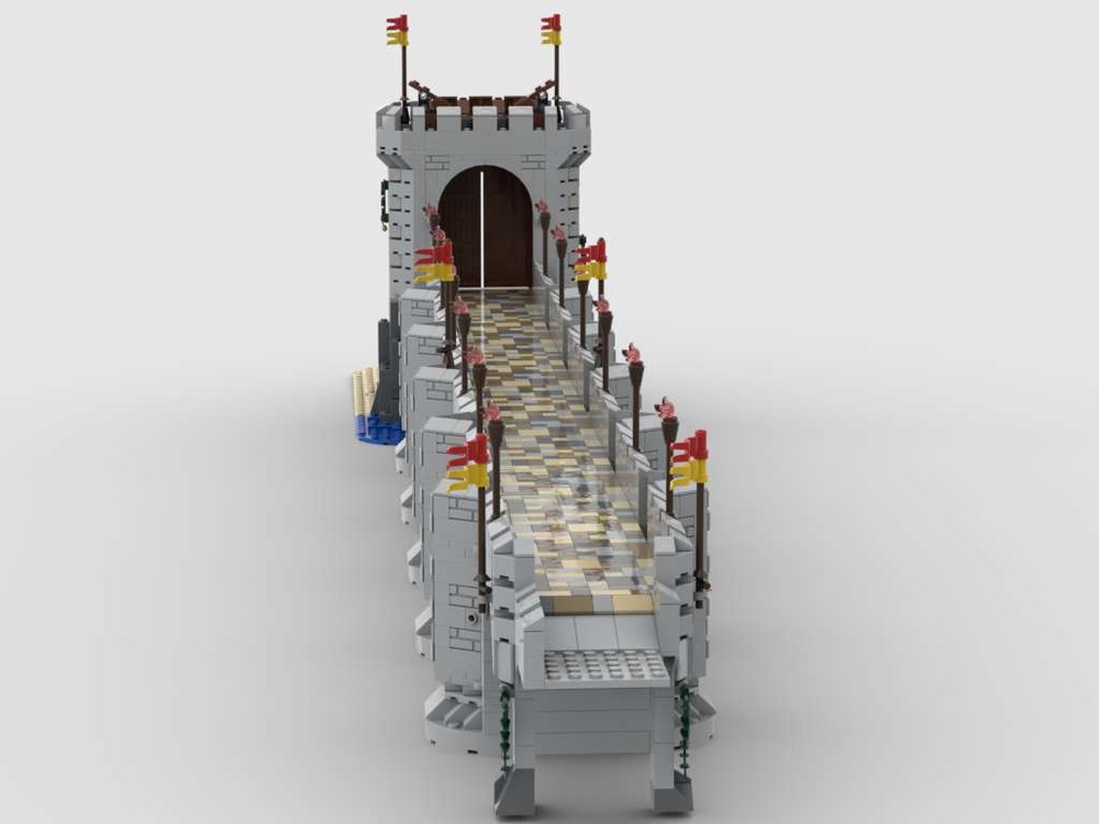 Lego Moc Lion Knights Castle Bridge Fits 10305 By Bricktron9428