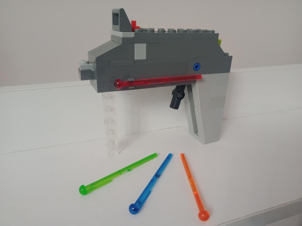 LEGO MOC Handgun (projectile shooter) by Jonny_Hairface | Rebrickable ...