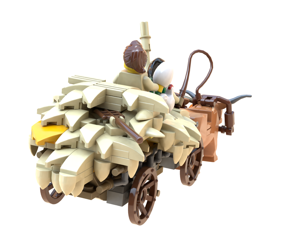 LEGO MOC-122827 Ox Cart with straw and passengers by cvi | Rebrickable ...