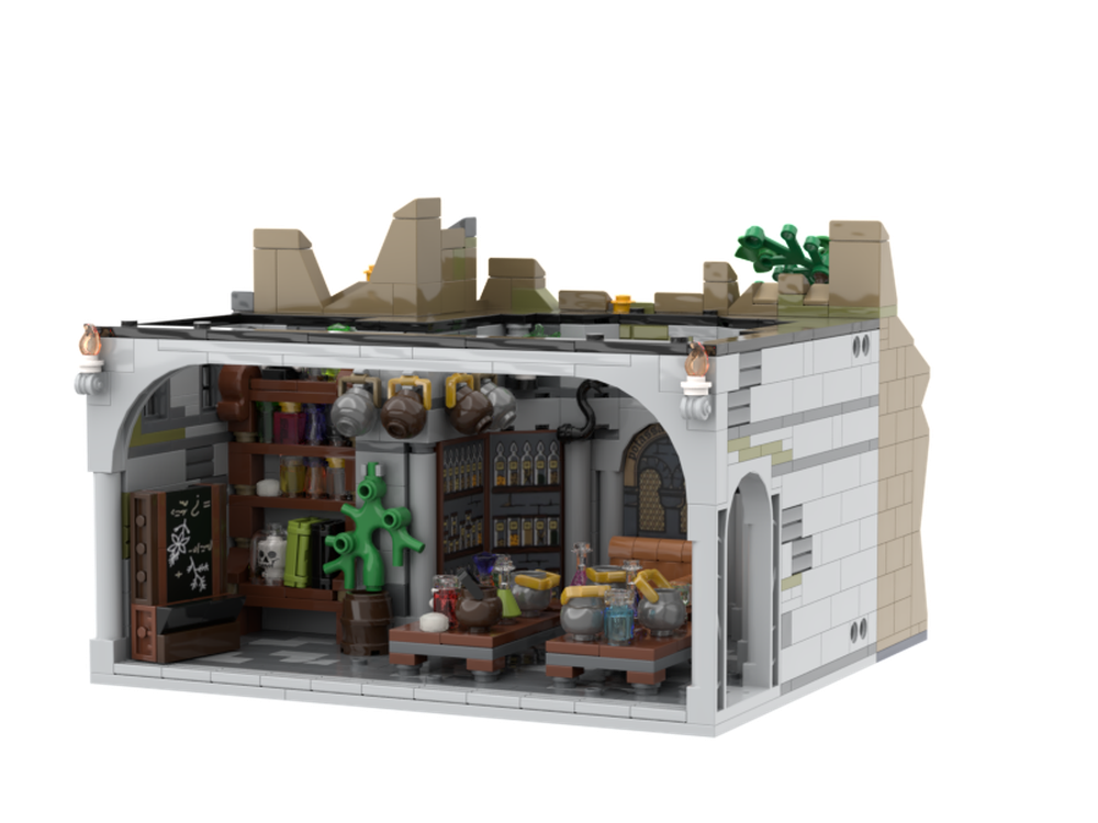 LEGO MOC 1/4 Potion Classroom by Fancy Bricks | Rebrickable - Build ...