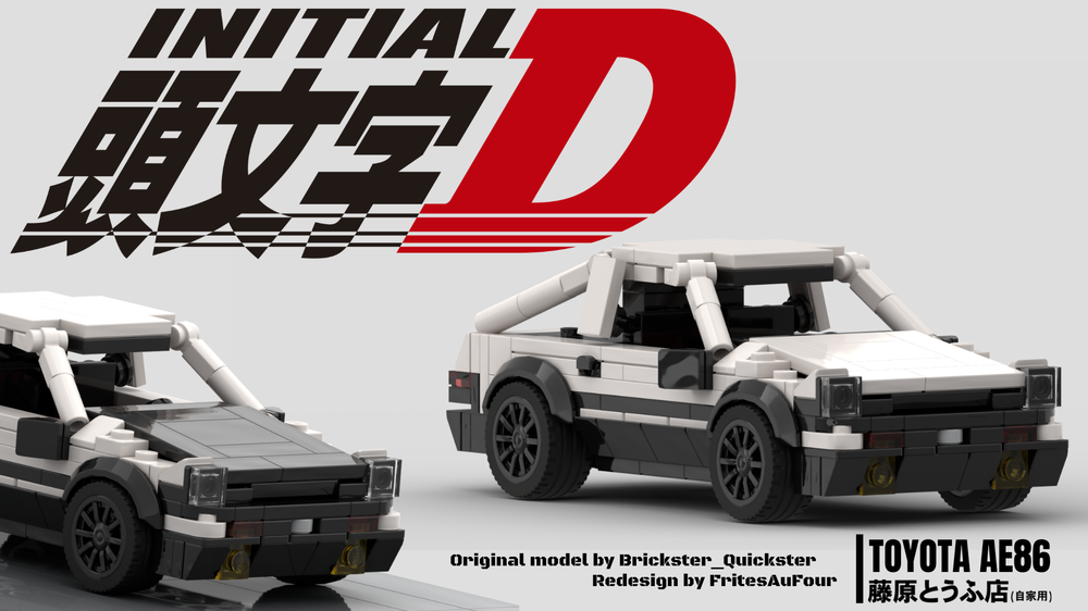 LEGO MOC INITIAL D AE86 by FritesAuFour | Rebrickable - Build with LEGO