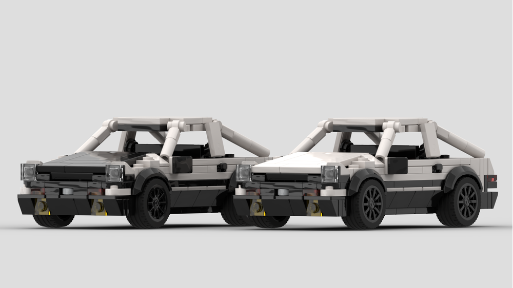LEGO MOC INITIAL D AE86 by FritesAuFour | Rebrickable - Build with LEGO