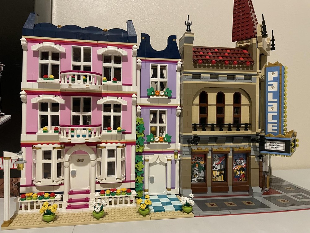 Lego Moc House And Tea Rooms Modular 2x41684 Grand Hotel Alternate Build