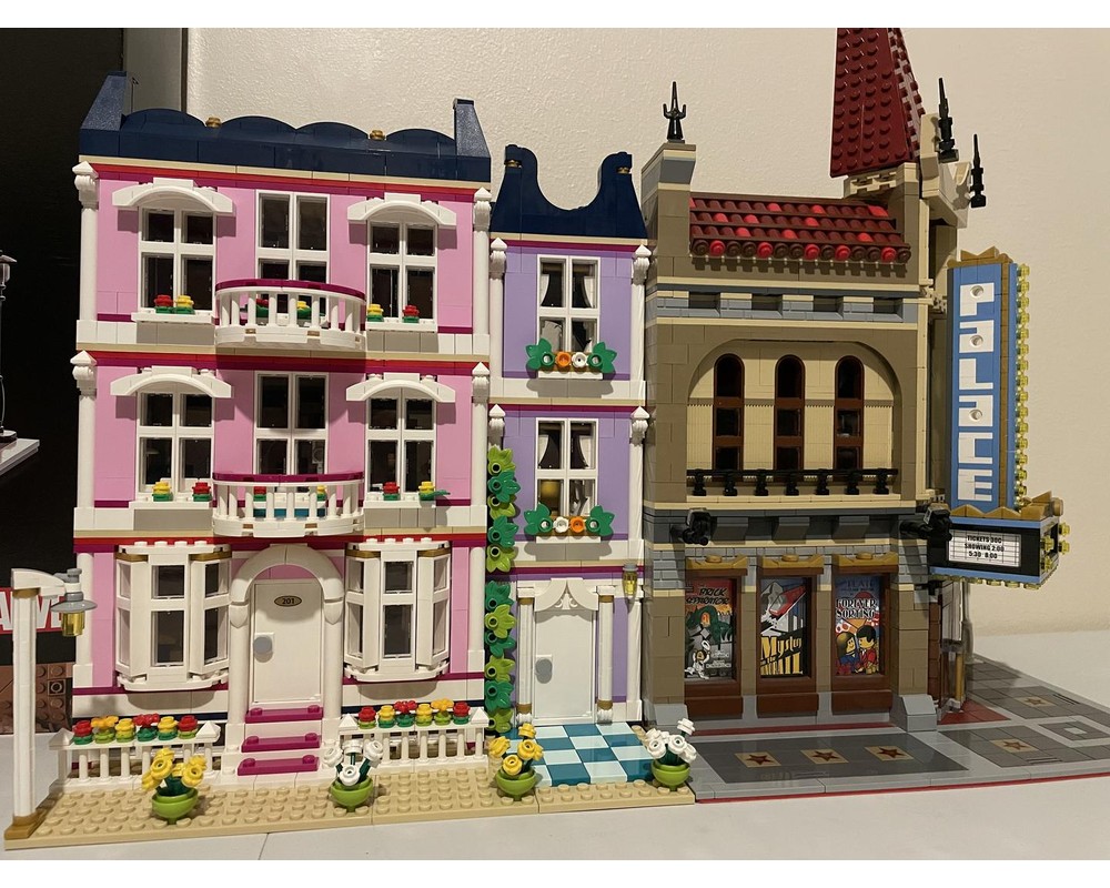 Lego Moc House And Tea Rooms Modular 2x41684 Grand Hotel Alternate Build