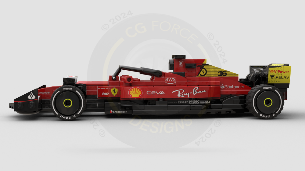 LEGO MOC F1 Ferrari F1-75 - Monza by CGForceDesigns | Rebrickable ...
