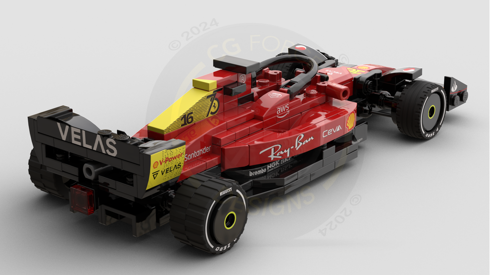 Lego Moc F1 Ferrari F1 75 Monza By Cgforcedesigns Rebrickable