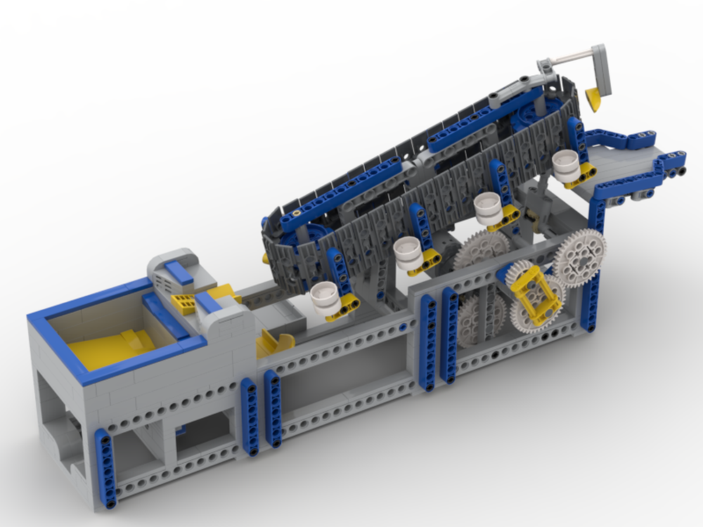 LEGO MOC Cup Conveyor v2 by Jude The Lego Dude | Rebrickable - Build ...