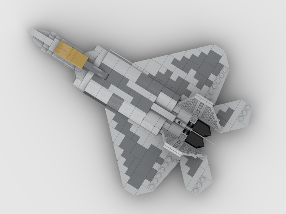 Lego Moc F 22 Raptor Mini Scale By Brickosaurus Rebrickable Build