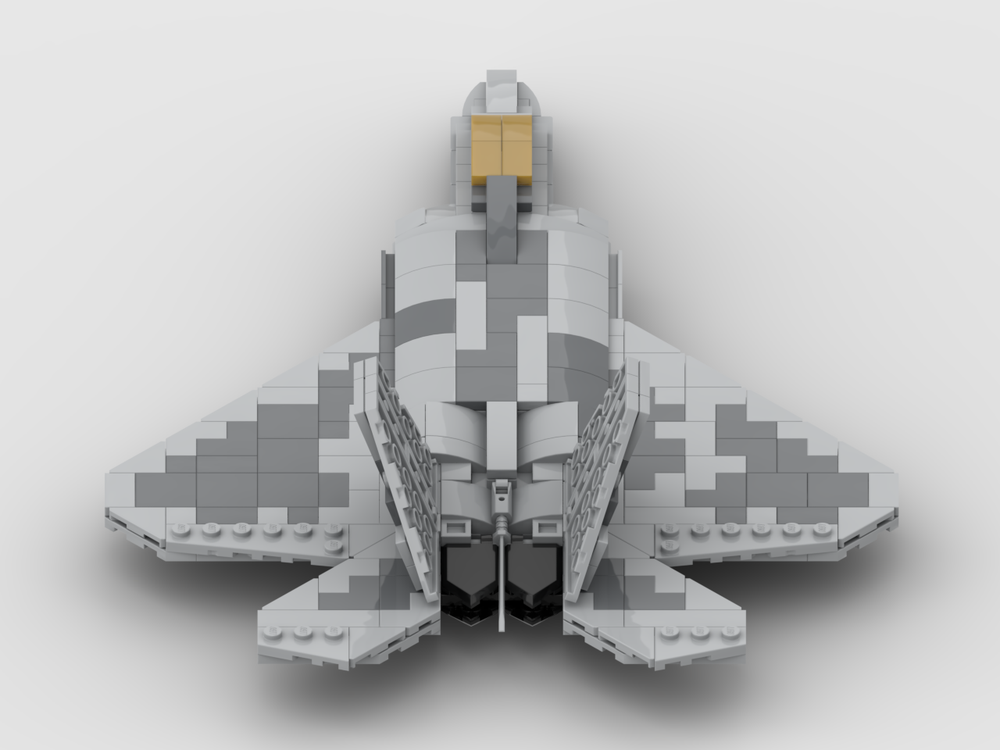 Lego Moc F 22 Raptor Mini Scale By Brickosaurus Rebrickable Build