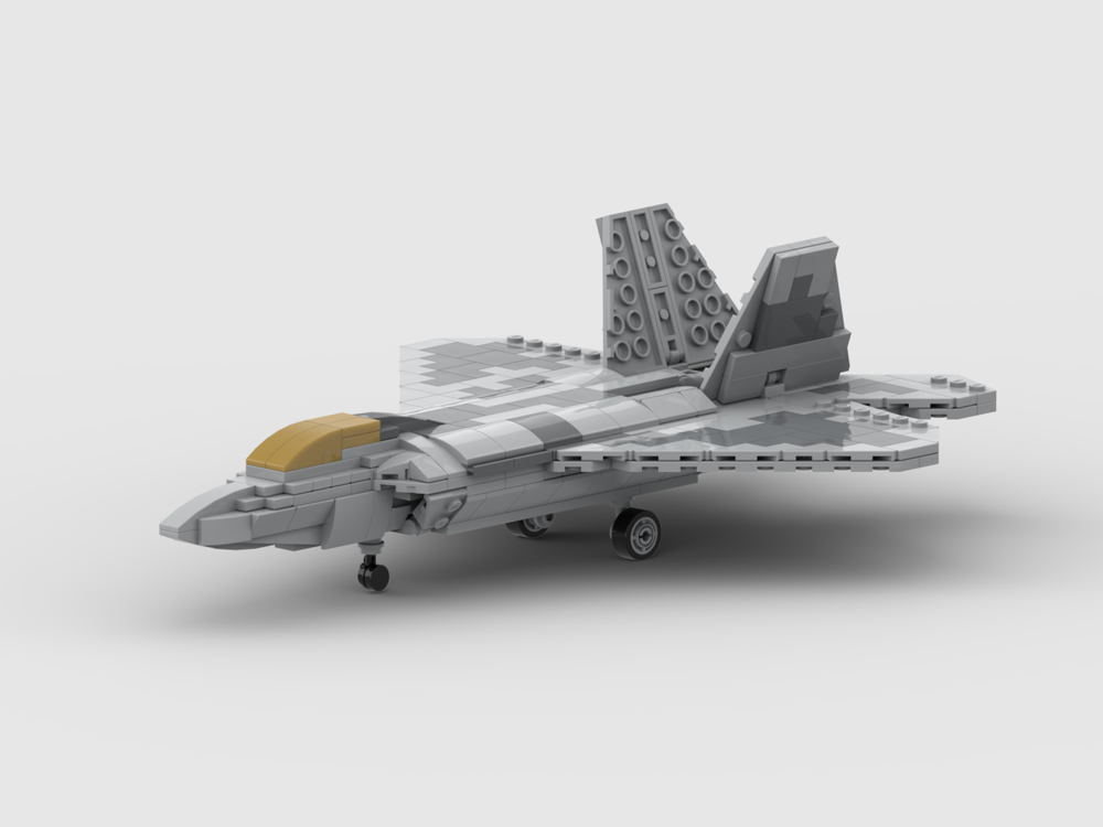 Lego Moc F 22 Raptor Mini Scale By Brickosaurus Rebrickable Build